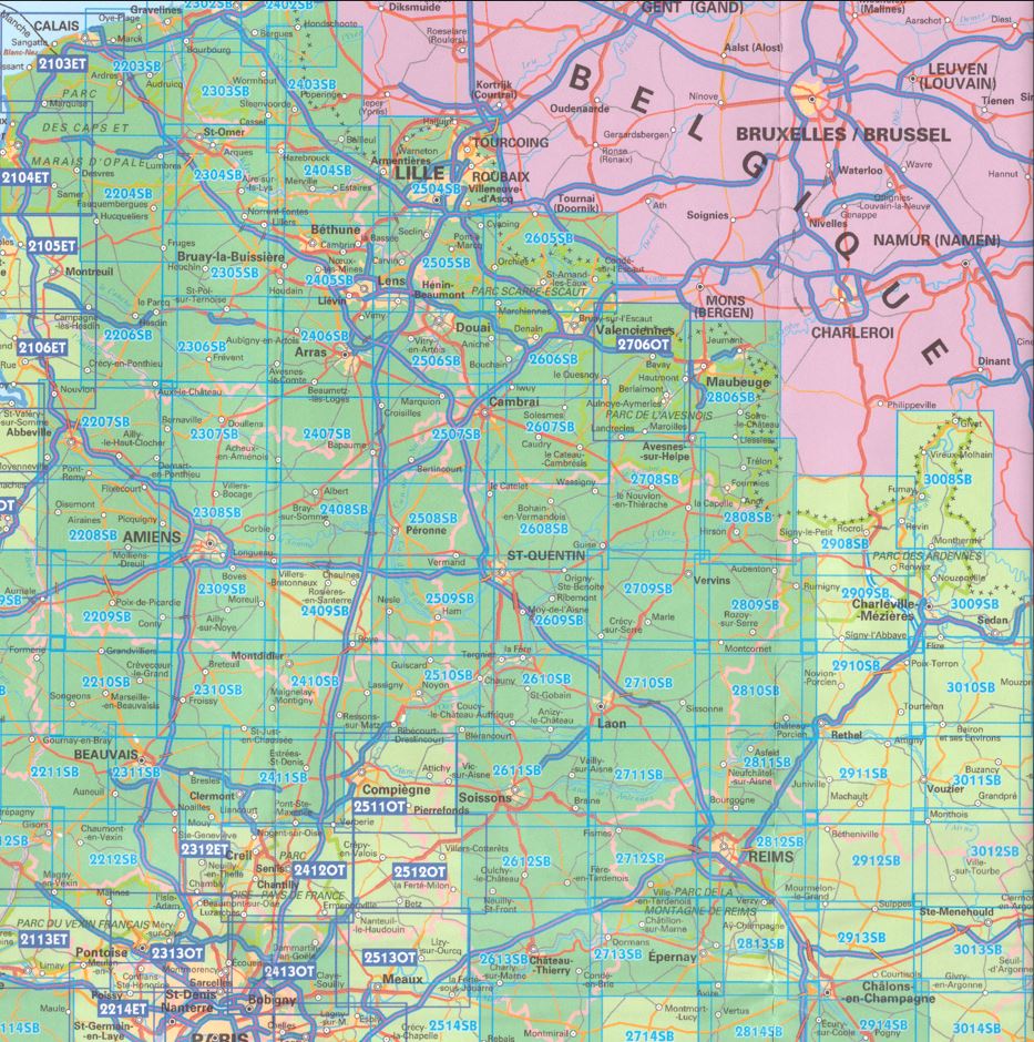 IGN 25K Walking Maps