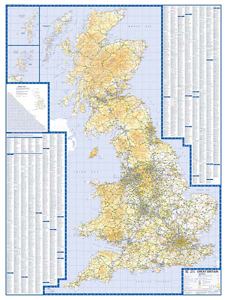 Great Britain Wall Maps - Buy online