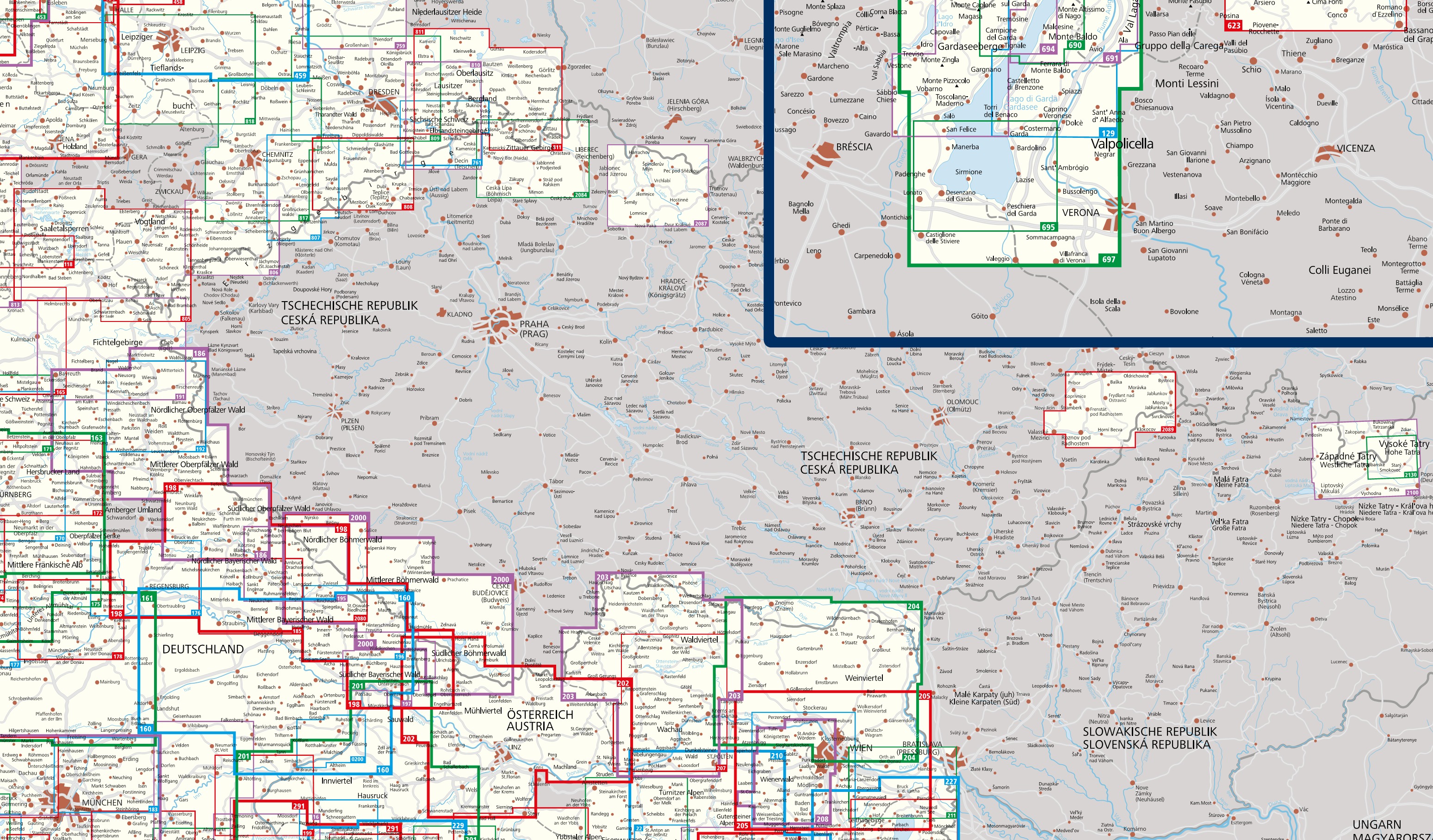 Kompass Area Maps Czech Republic