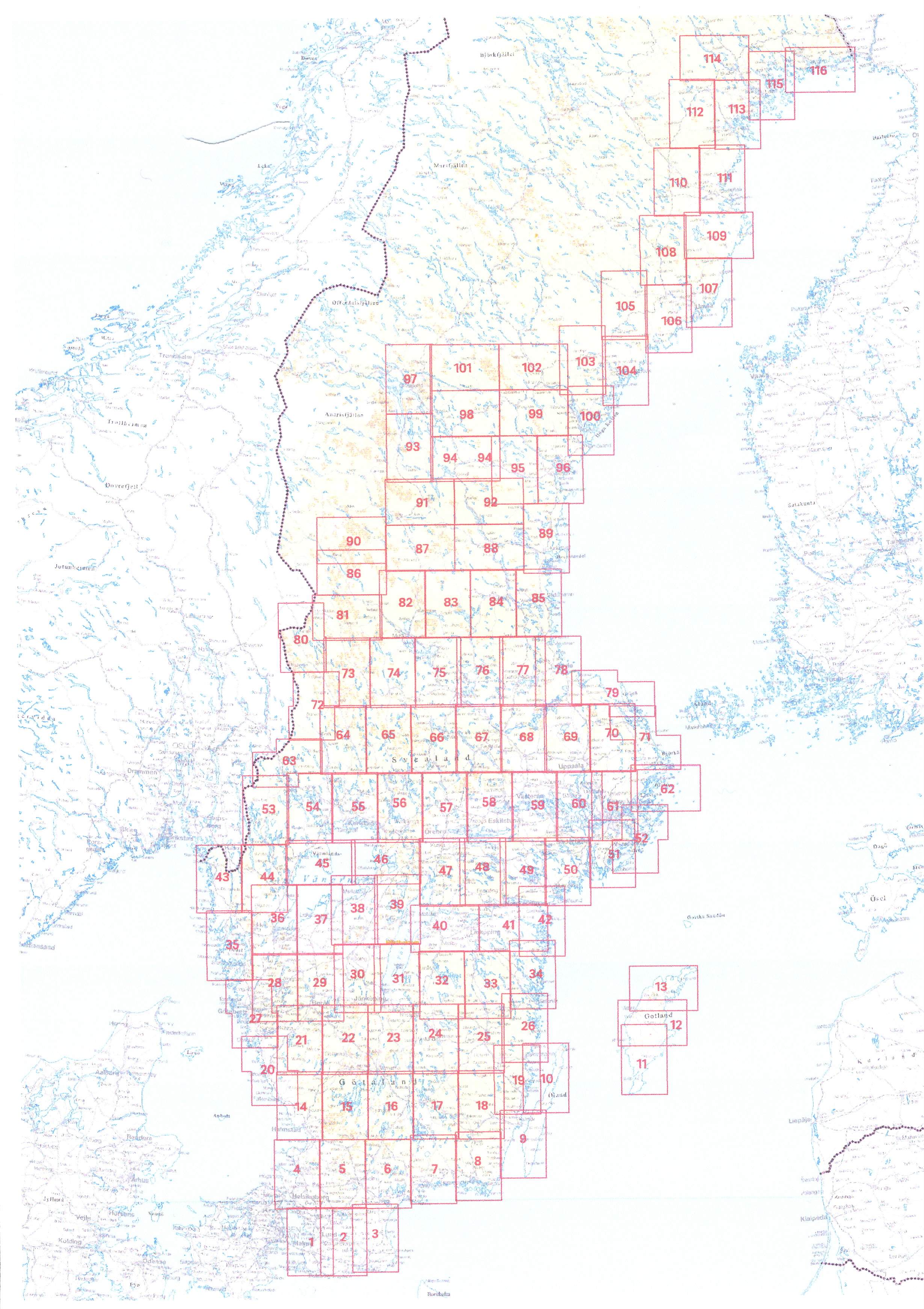 Sweden - Buy Maps and travel guides online